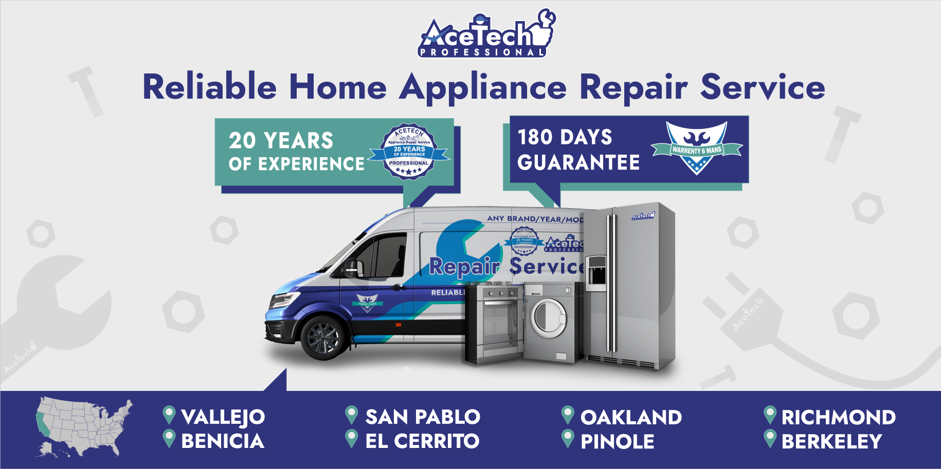 Dryer Repair Services - AceTech. Appliance Repair Service